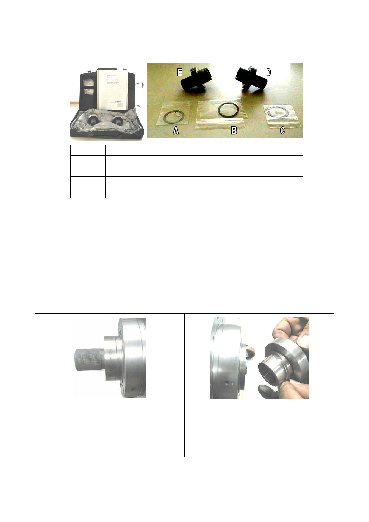 Kit of gauges to adjust sensors S1 and S4 HSK F63 code (Page 170 / 183) HSD Spindle Instructions ...